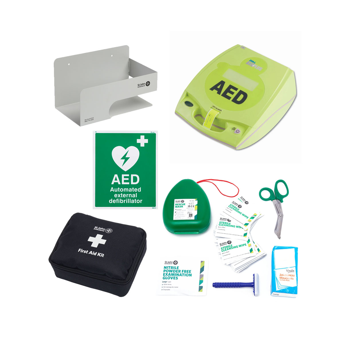 ZOLL AED Plus Semi-Automatic Defibrillator Bundle | St John Ambulance