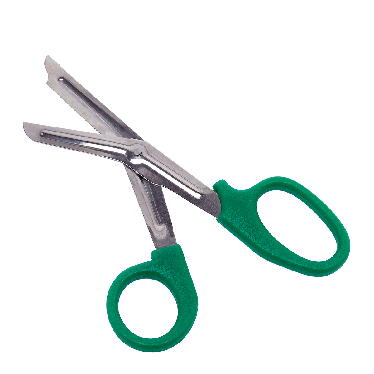Green Stainless Steel Tuff-Kut Scissors | St John Ambulance