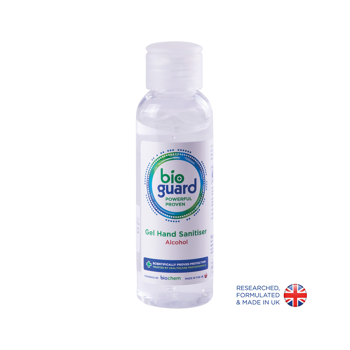 100ml Bioguard Surgical Hand Gel Sanitiser Flip Top Bottle | St John ...