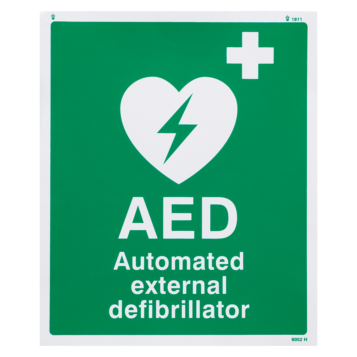 Defibrillator (AED) Vinyl Sign | St John Ambulance