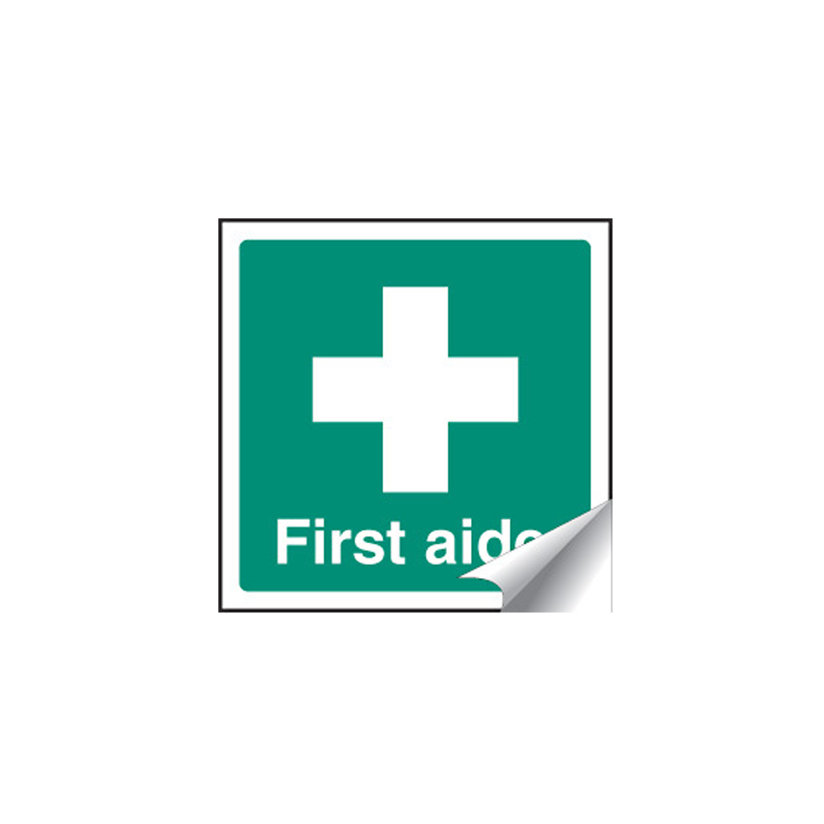 First Aider Vinyl Label | St John Ambulance