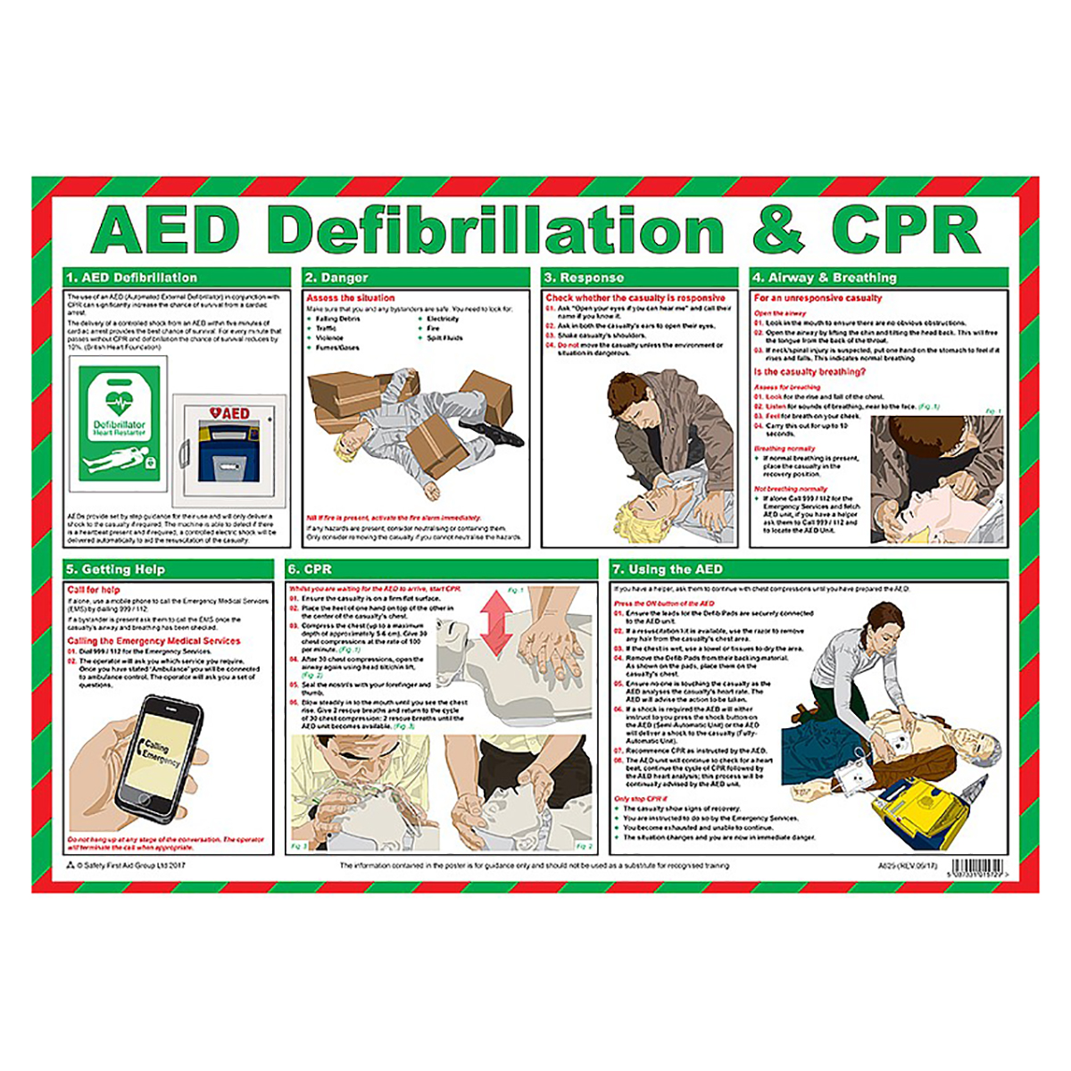 AED Automated External Defibrillator Poster | St John Ambulance