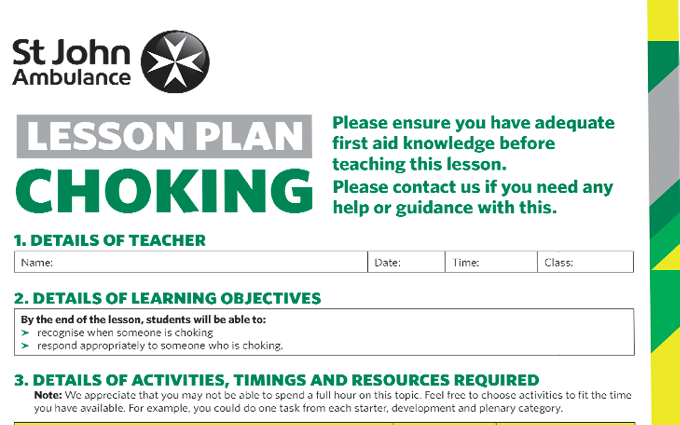 First Aid Teaching Resources | St John Ambulance